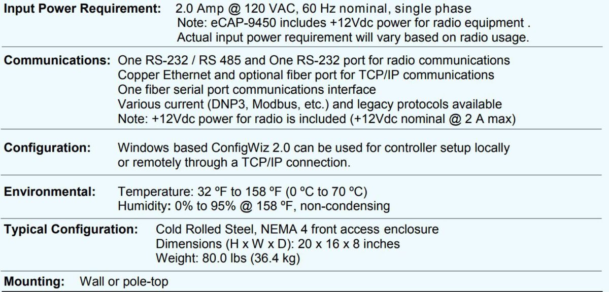 eCAP-9450 Multifunction Capacitor Controller | QEI Automation Solutions